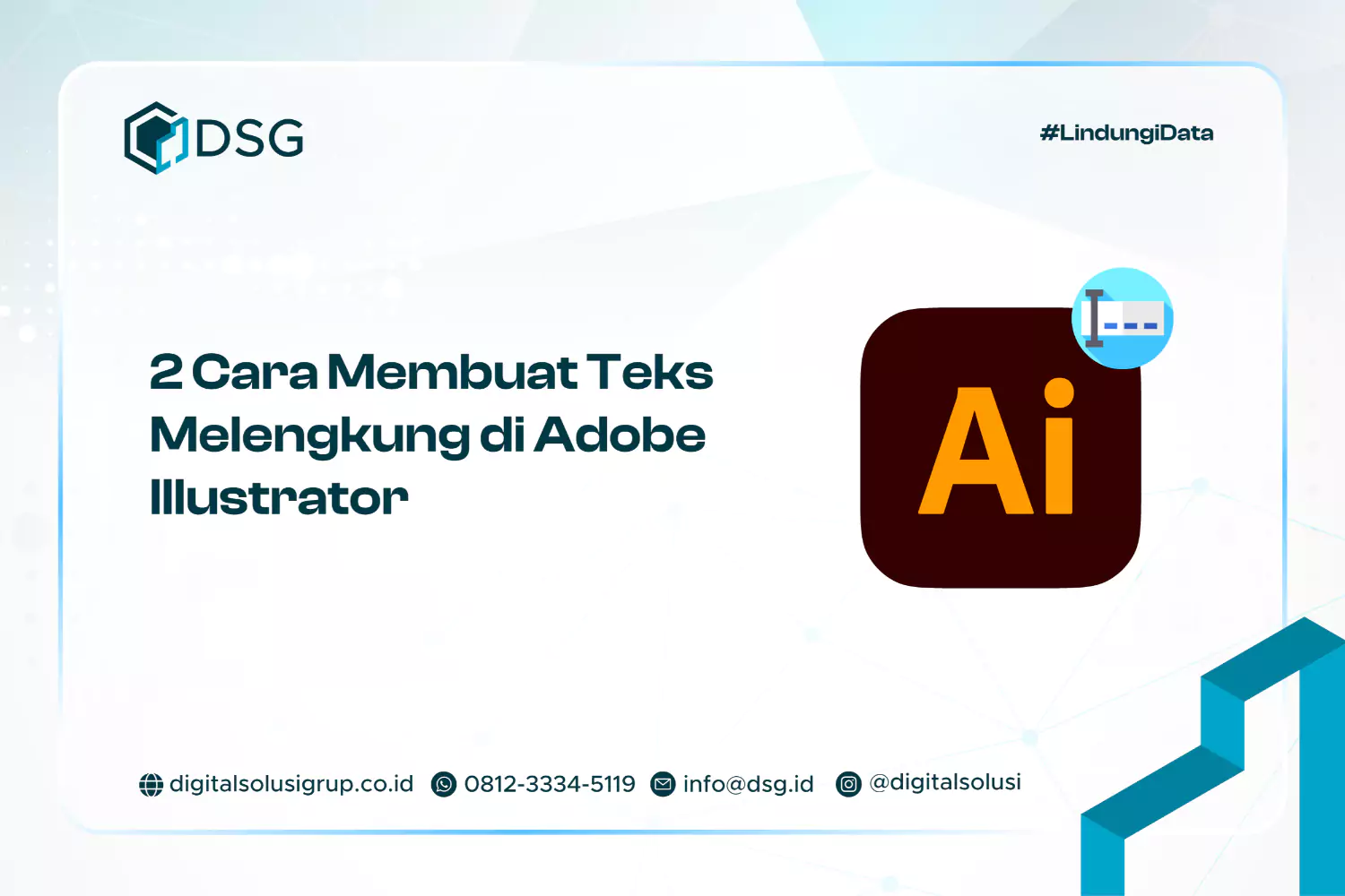 2 Cara Membuat Teks Melengkung di Adobe Illustrator